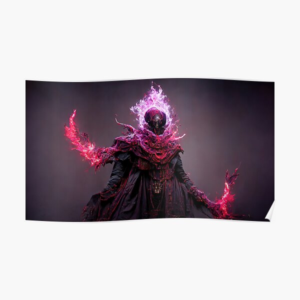 "Corrupted Eldritch Demonic Warlock" Poster for Sale by Jacob-Montanez ...