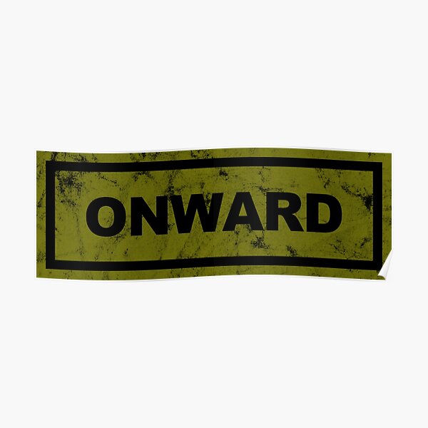 "Green Onward Sign" Poster for Sale by GraffitiJoe | Redbubble