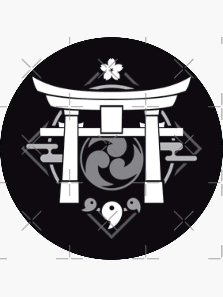 "Genshin Impact Inazuma Emblem / Banner / Logo / Icon" Sticker for Sale ...