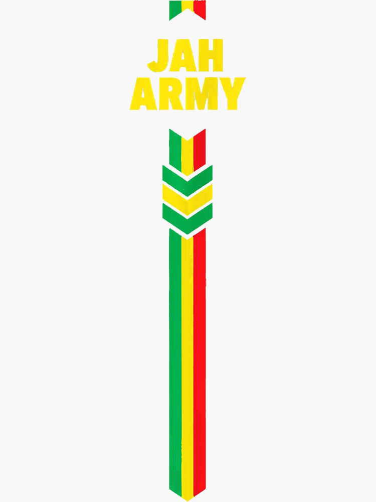 "Jah Army Ras Tafari His Imperial Majesty Haile Selassie I" Sticker for ...