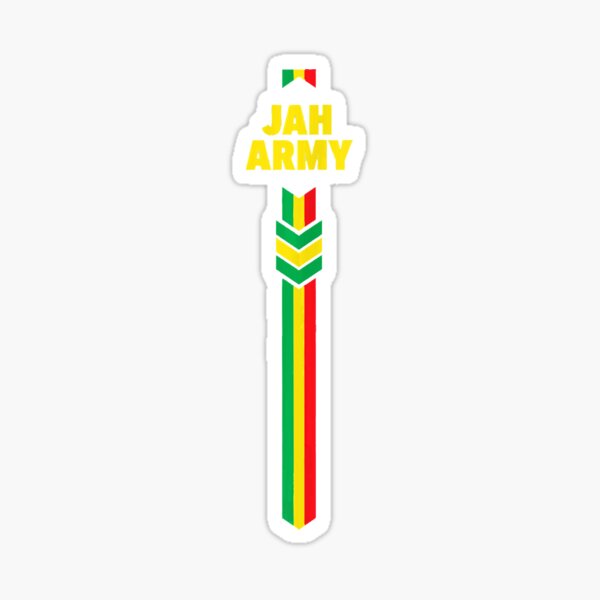 "Jah Army Ras Tafari His Imperial Majesty Haile Selassie I" Sticker for ...