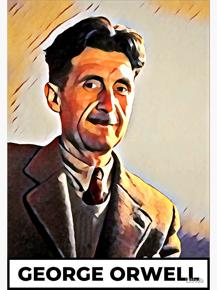 "George Orwell Art | George Orwell Portrait | George Orwell Artwork ...