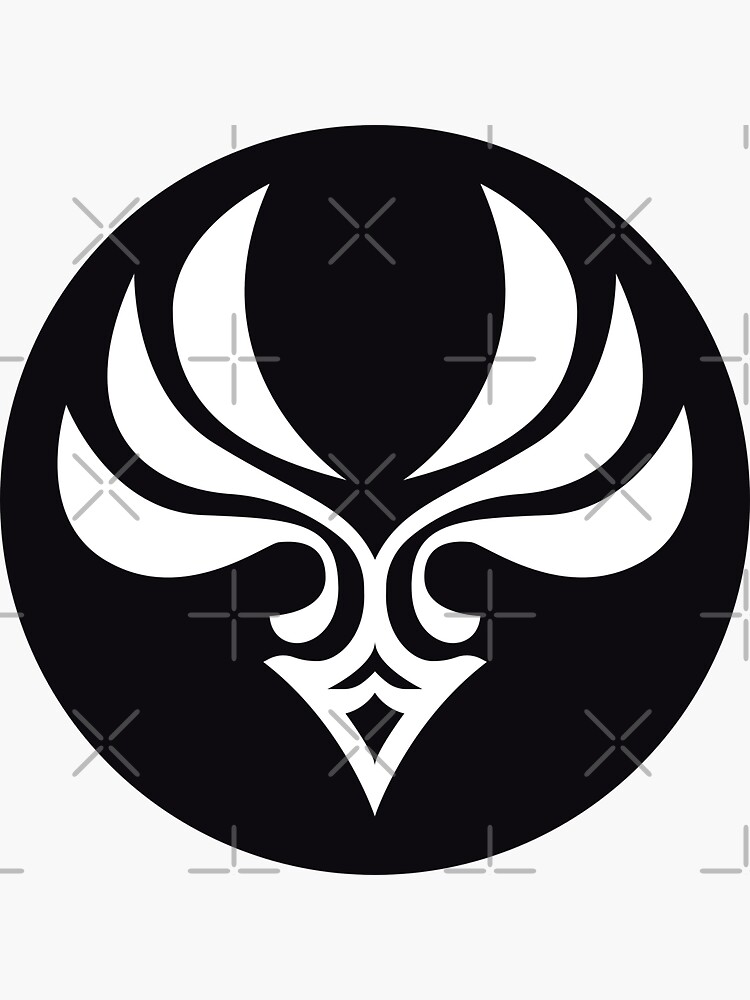 "Genshin Impact Element Anemo White Emblem / Banner / Logo / Icon ...