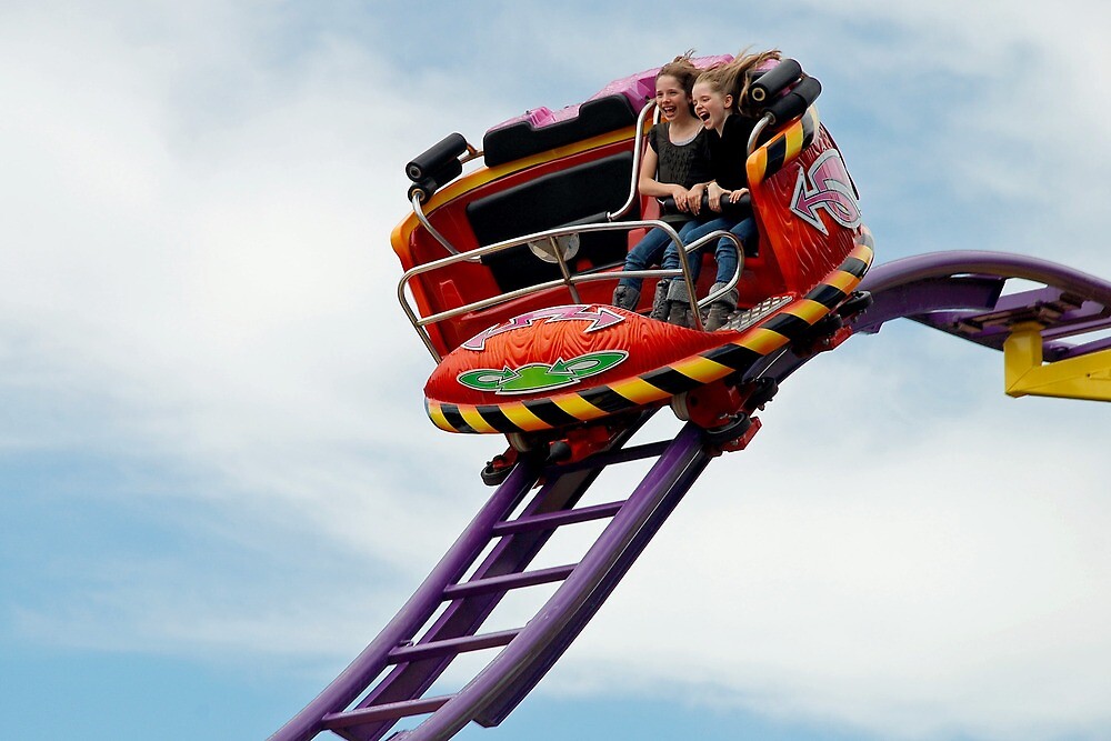 "Fun and fear at the Eindhoven fair" by Arie Koene | Redbubble