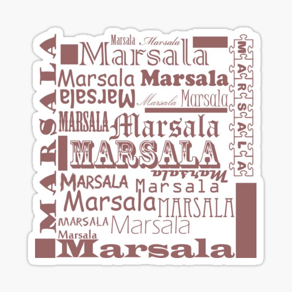 "MARSALA IN TYPOGRAPHY | CREATING DECORATIVE WORDS IN A NEWSPAPER STYLE ...