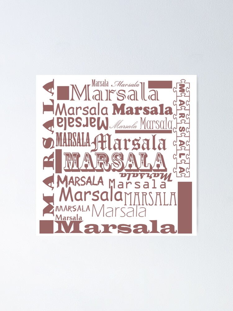 "MARSALA IN TYPOGRAPHY | CREATING DECORATIVE WORDS IN A NEWSPAPER STYLE ...