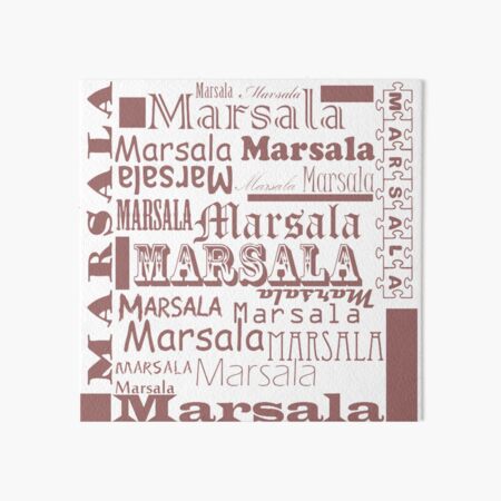 "MARSALA IN TYPOGRAPHY | CREATING DECORATIVE WORDS IN A NEWSPAPER STYLE ...