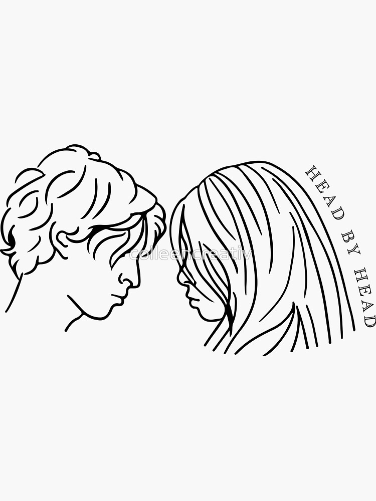 "Head by Head (Giant Rooks Rookery)" Sticker for Sale by colleencreativ ...