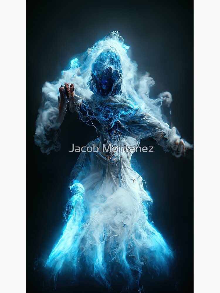 "Unhinged Cryomancer" Sticker for Sale by Jacob-Montanez | Redbubble