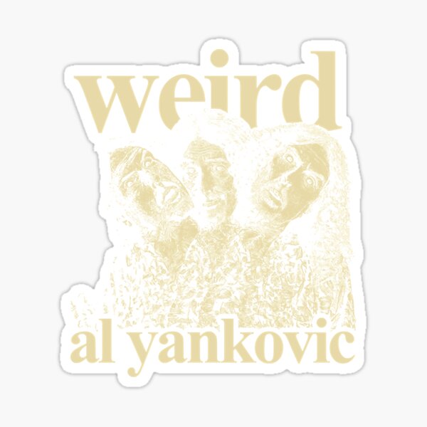 "Weird Al Yankovic" Sticker for Sale by clitusiz095yul | Redbubble