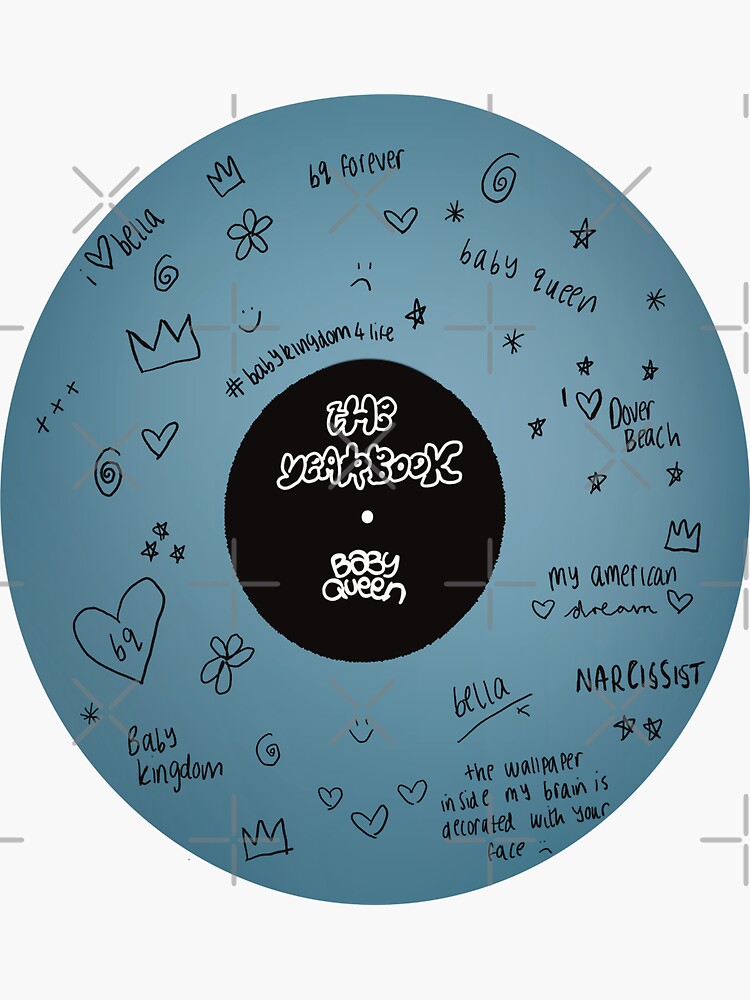 "The Yearbook Vinyl Baby Queen" Sticker for Sale by babyqueensvape ...