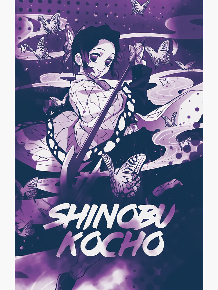 "Butterfly Shin0bu Insect Hashira" Sticker for Sale by TriciaShaver ...