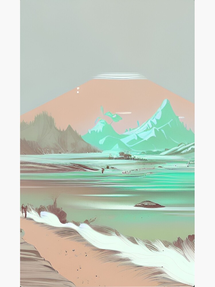 "90s Nostalgia Retro Vaporwave Fantasy Futuristic Retro Landscape ...