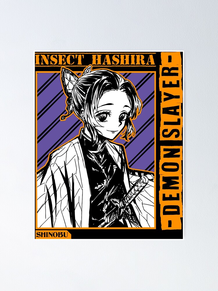 "Shin0bu Insect Hashira Purple Line" Poster for Sale by TriciaShaver ...