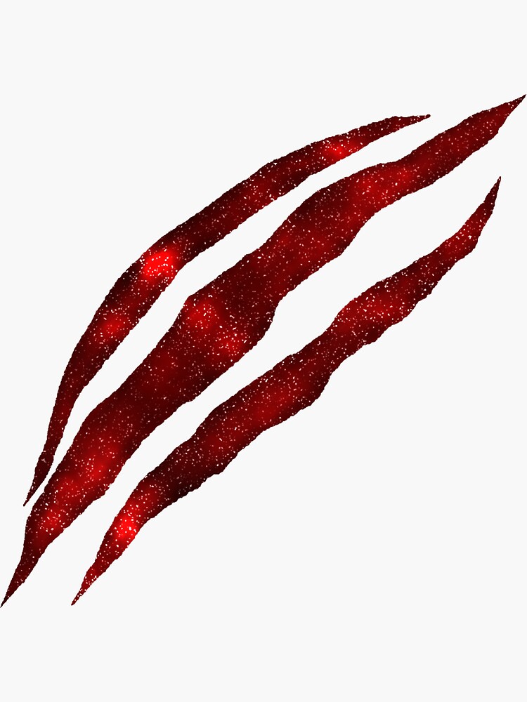 "Galactic Claw Marks" Sticker for Sale by galaxydaydreams | Redbubble
