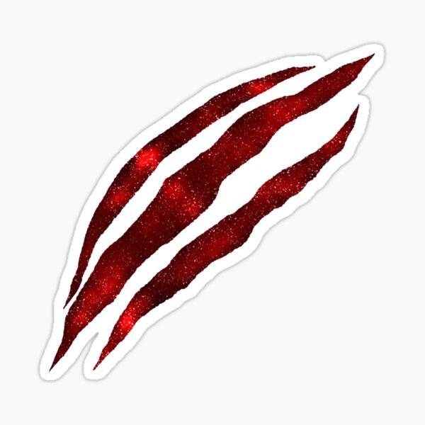 "Galactic Claw Marks" Sticker for Sale by galaxydaydreams | Redbubble