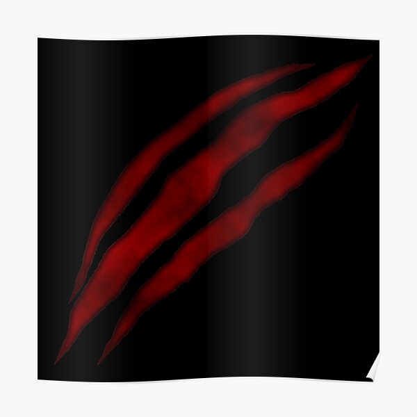 "Claw Marks" Poster for Sale by galaxydaydreams | Redbubble