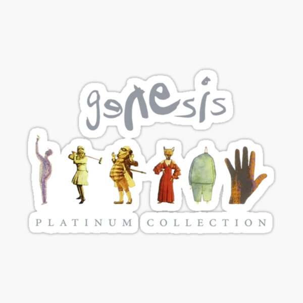 "Retro Genesis Music Band Platinum Collection" Sticker for Sale by ...