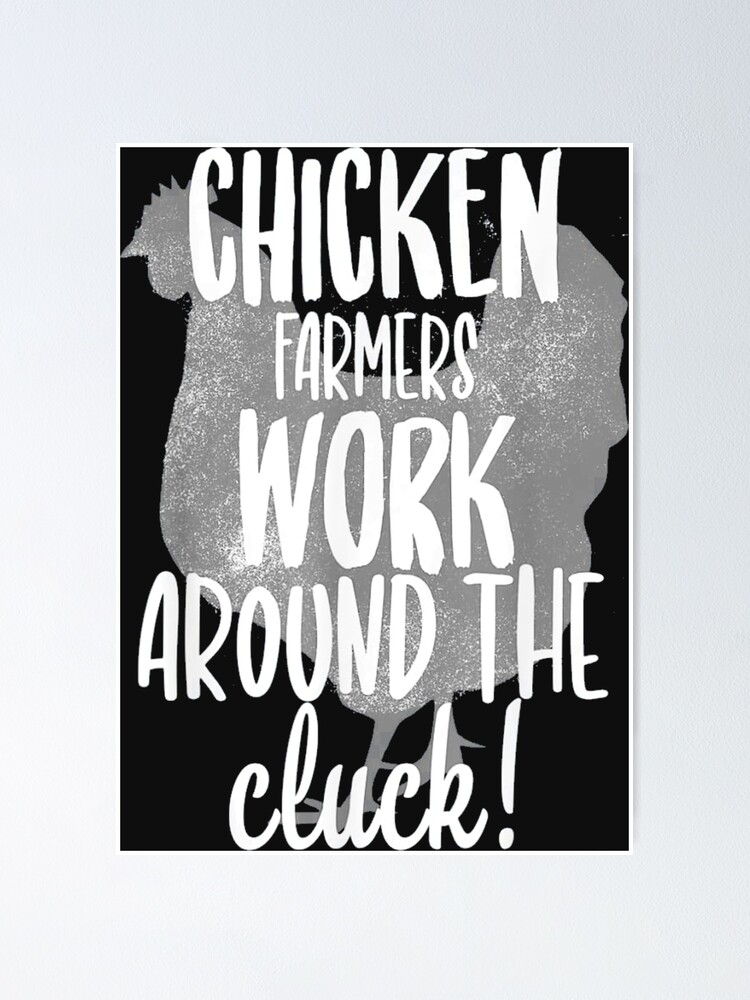 "Farmer Country Life Chicken" Poster for Sale by cassidyu | Redbubble