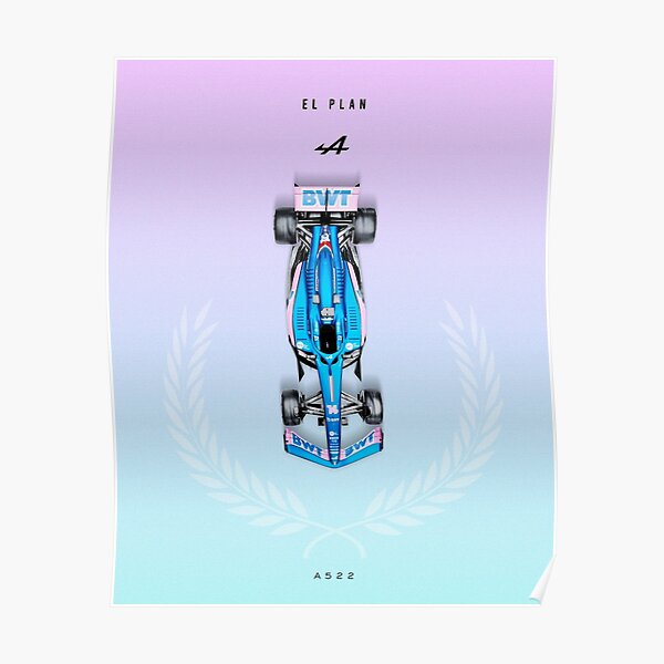 "El Plan Alpine F1 Poster" Poster for Sale by adrenalinemerch | Redbubble