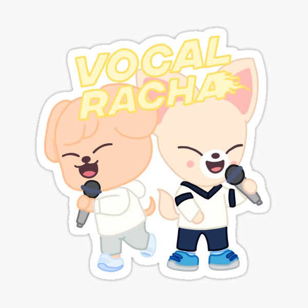 "STRAY KIDS (SKZOO) VOCALRacha " Sticker for Sale by LilMissRandom17 ...