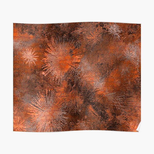 "ORANGE BRONZE TEXTURE" Poster for Sale by AYANADA | Redbubble