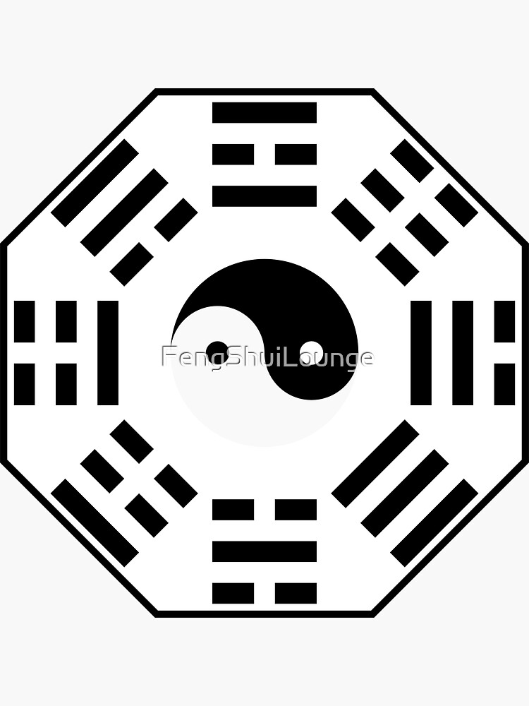 "8 Trigrams - Yin Yang - Feng Shui " Sticker for Sale by FengShuiLounge ...