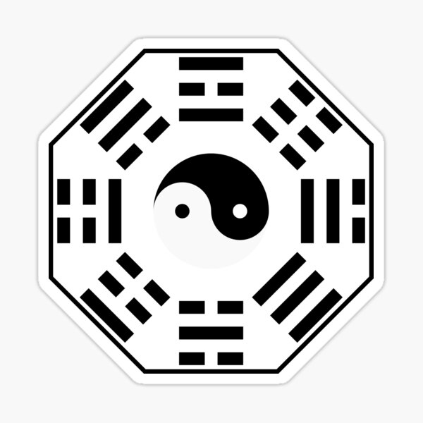 "8 Trigrams - Yin Yang - Feng Shui " Sticker for Sale by FengShuiLounge ...