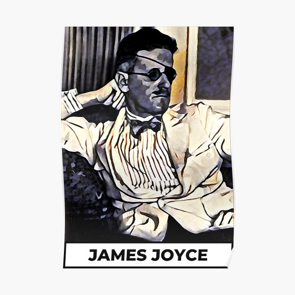 "James Joyce Art | James Joyce Portrait | James Joyce Artwork " Poster ...