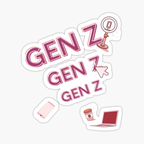 "GEN Z " Sticker for Sale by Findme2003 | Redbubble