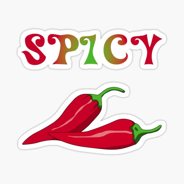 "Spicy" Sticker for Sale by bchambers1 | Redbubble