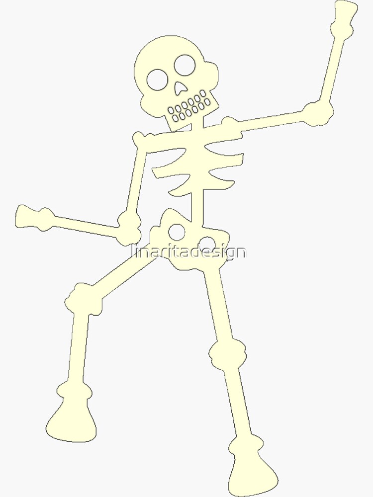 "Kid Boy Skeleton Halloween Dance, Alt Skull Dance" Sticker for Sale by ...