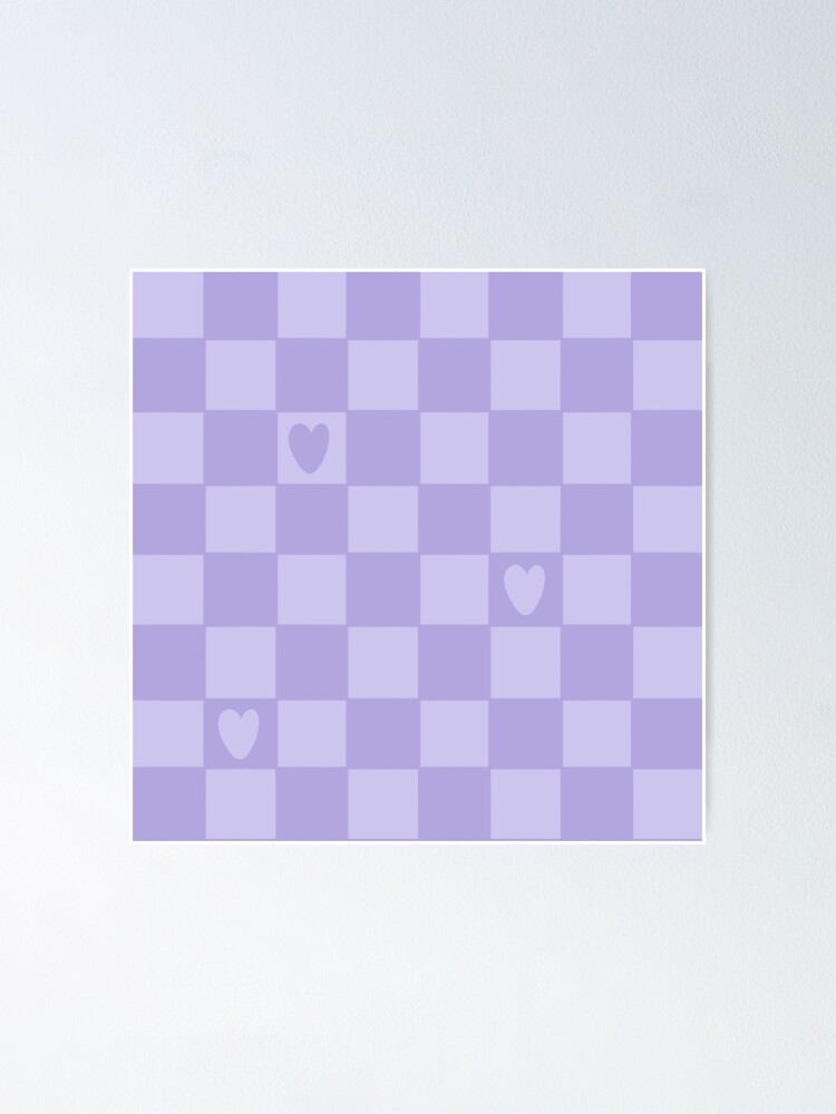 "Purple Heart Chess Checker Board" Poster for Sale by SaEIllustration ...