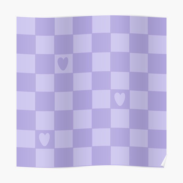 "Purple Heart Chess Checker Board" Poster for Sale by SaEIllustration ...