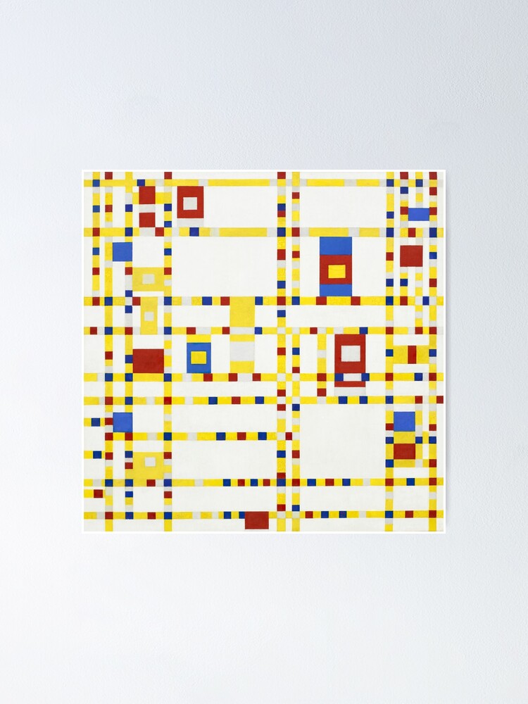 "Broadway Boogie Woogie By Piet Mondrian " Poster for Sale by ...
