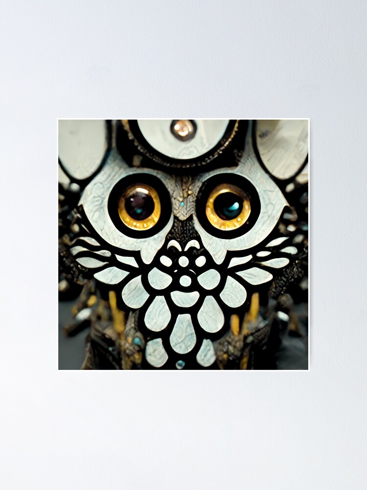 "Cool Owl Design- Owl art" Poster for Sale by alterego7G | Redbubble