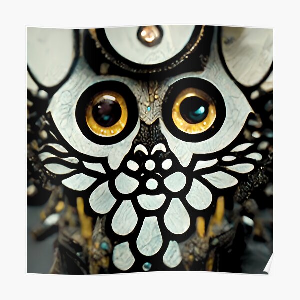 "Cool Owl Design- Owl art" Poster for Sale by alterego7G | Redbubble
