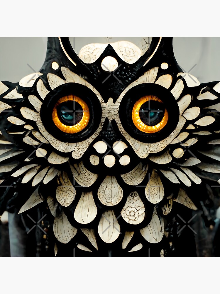 "Cool Owl Design- Owl art" Poster for Sale by alterego7G | Redbubble