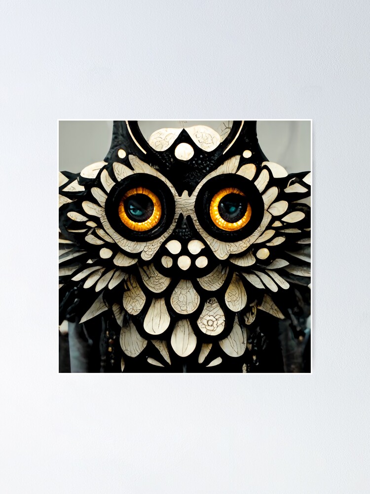 "Cool Owl Design- Owl art" Poster for Sale by alterego7G | Redbubble