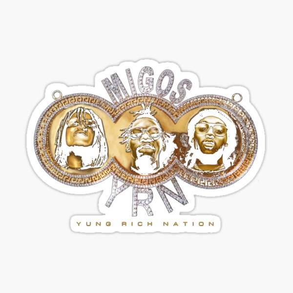 "MIGOS" Sticker for Sale by Alessiaouros | Redbubble