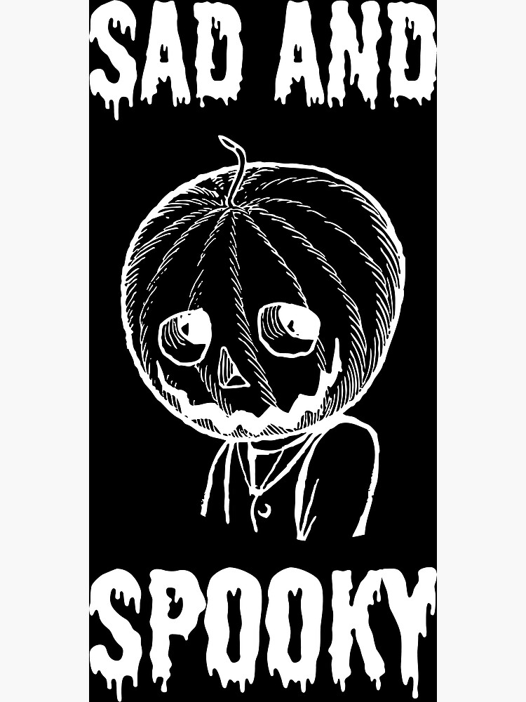 "Halloween vintage sad and spooky pumpkin mood aesthetic" Poster for ...
