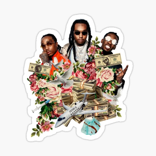 "MIGOS" Sticker for Sale by Alessiaouros | Redbubble