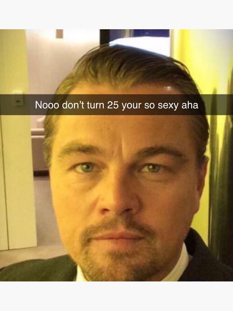 "DiCaprio 25 yo meme" Greeting Card for Sale by Hemistra | Redbubble