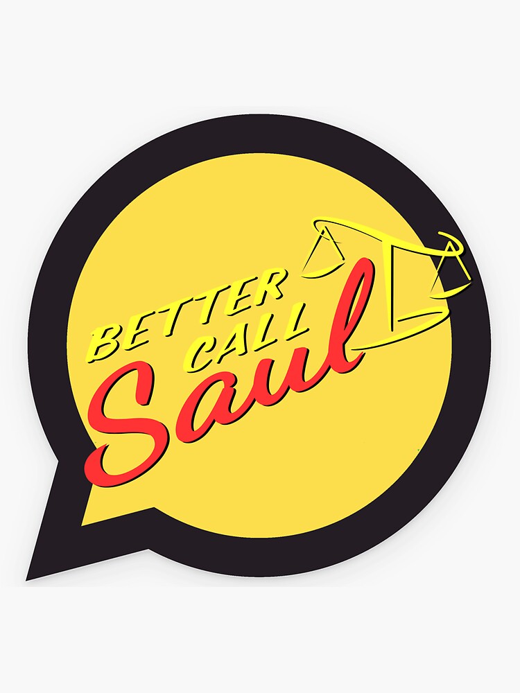 "Better Call Saul" Sticker for Sale by Zeno-Official | Redbubble