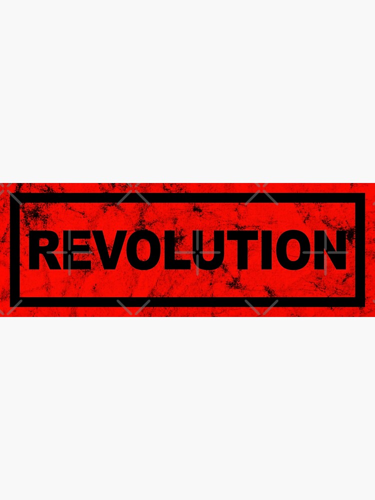 "Red Revolution Sign" Poster for Sale by GraffitiJoe | Redbubble