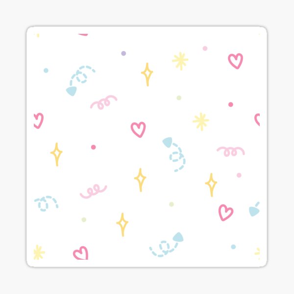 "Seamless pattern of cute icon patel color on white background.Tiny ...