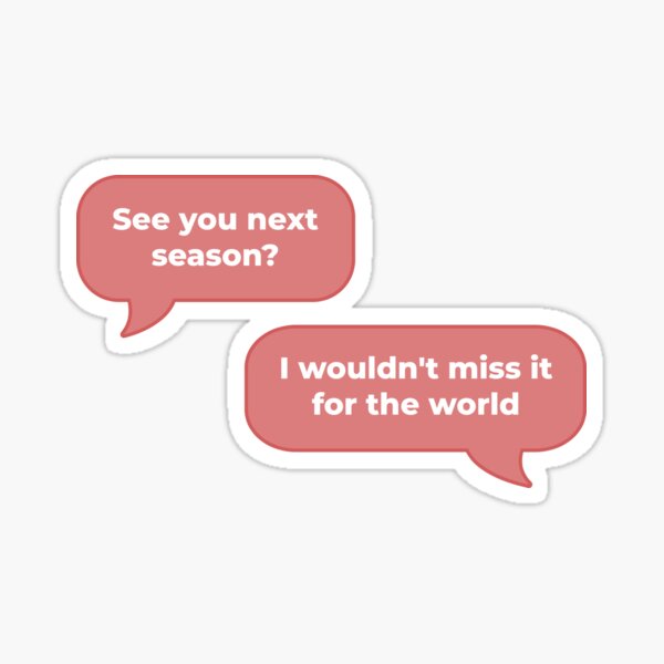 "Greta x Carson quote (A League Of Their Own)" Sticker for Sale by ...