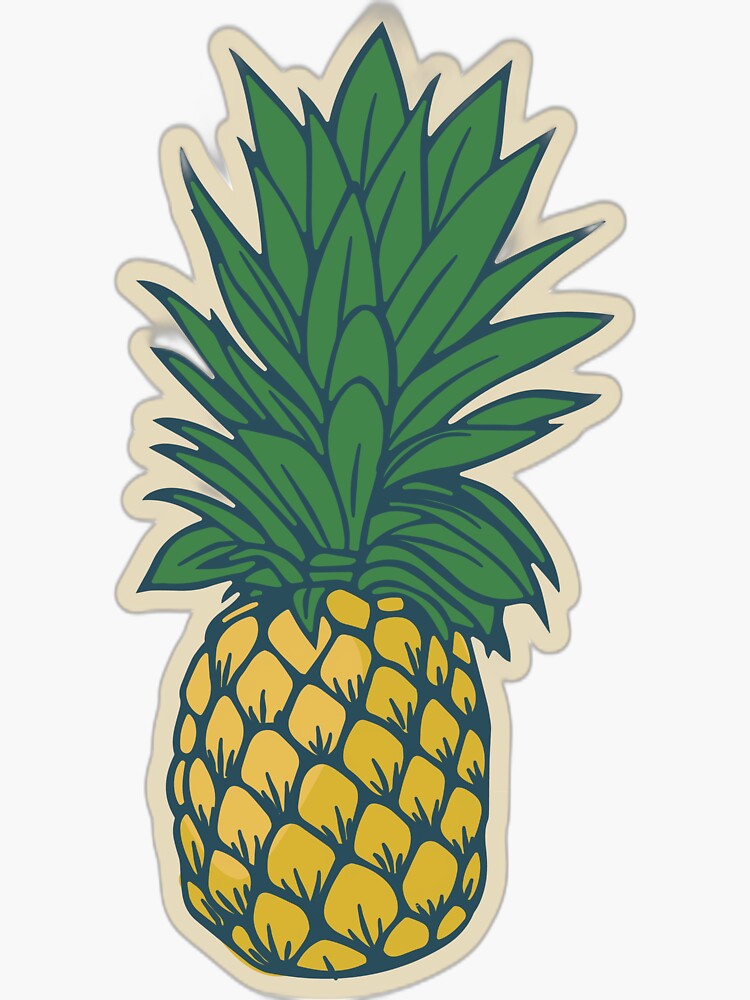 "Ananas" Sticker for Sale by LaSalvador | Redbubble