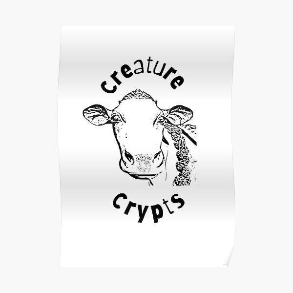 "Emily the Cow" Poster for Sale by CreatureCrypts | Redbubble