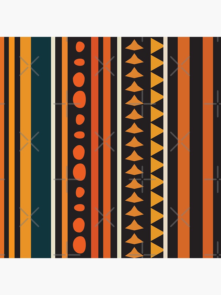 "Patterns 10 - African Strip" Sticker for Sale by Cleobule | Redbubble